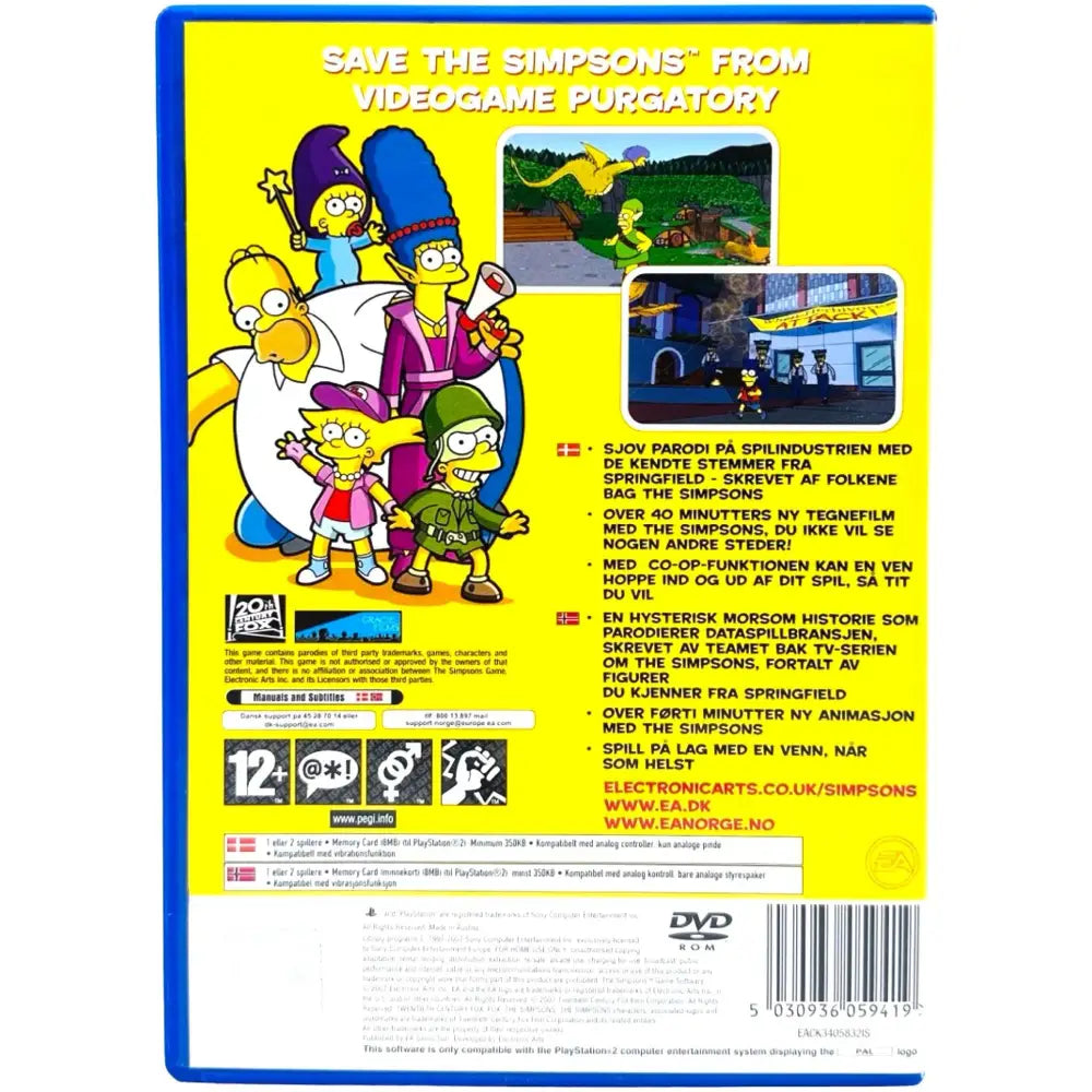 The Simpsons Game - PlayStation 2 (PS2) Spill